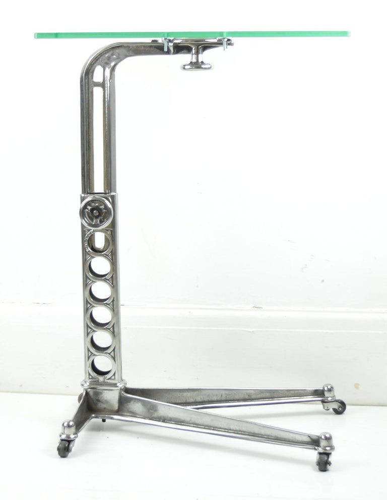 Vintage Industrial Adjustable High to Low Work Table, English, 1920s ...