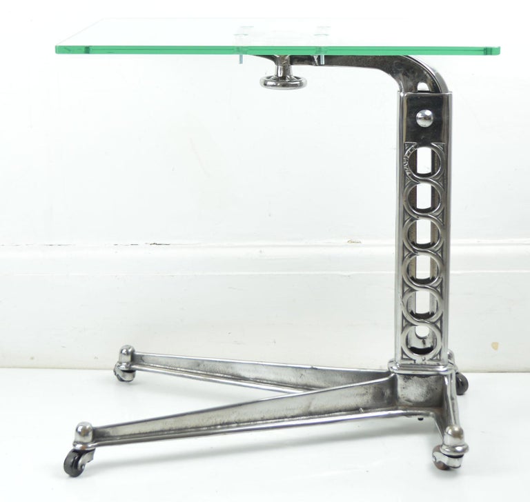 Vintage Industrial Adjustable High to Low Work Table, English, 1920s ...