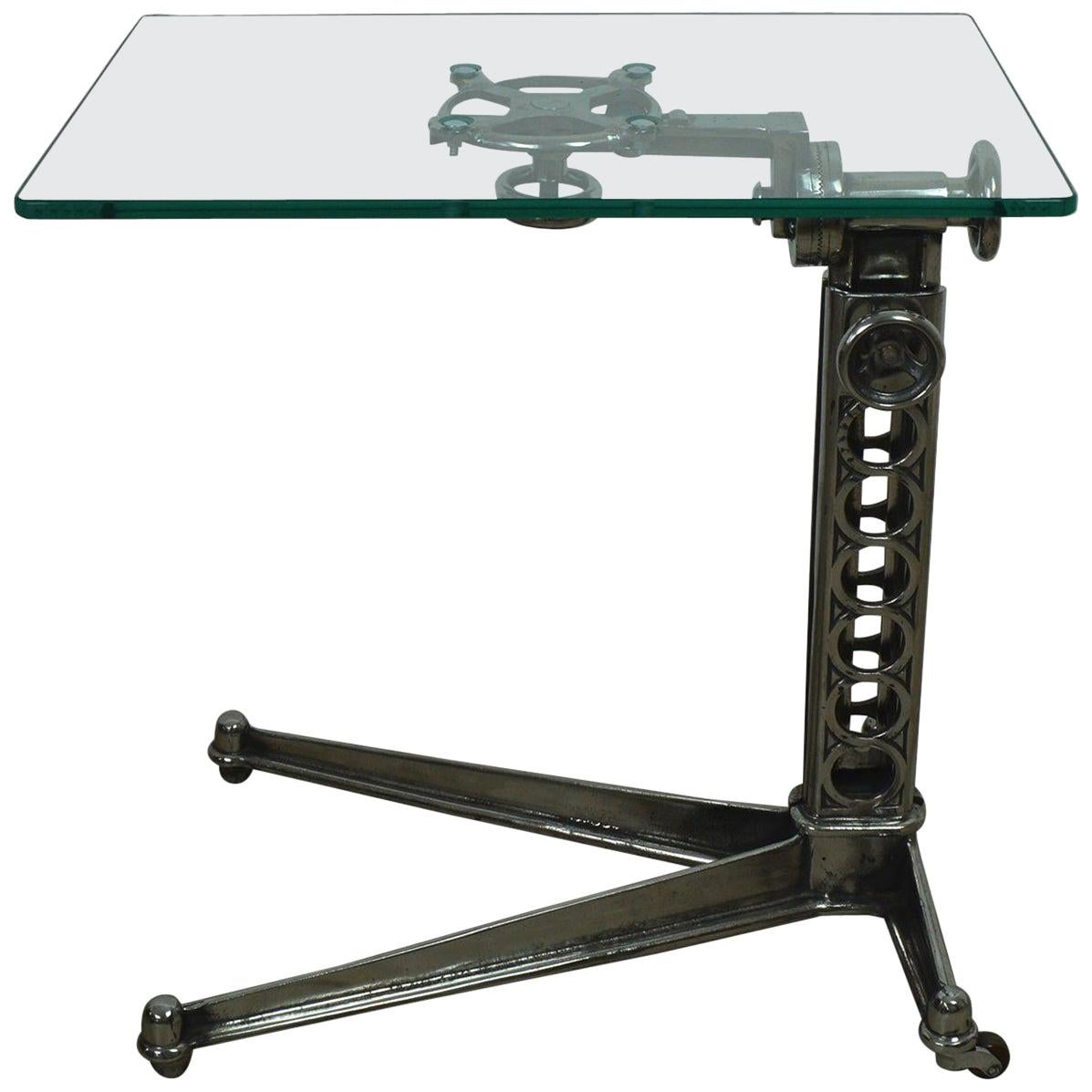 Vintage Industrial Adjustable High to Low Work Table, English, 1920s at ...