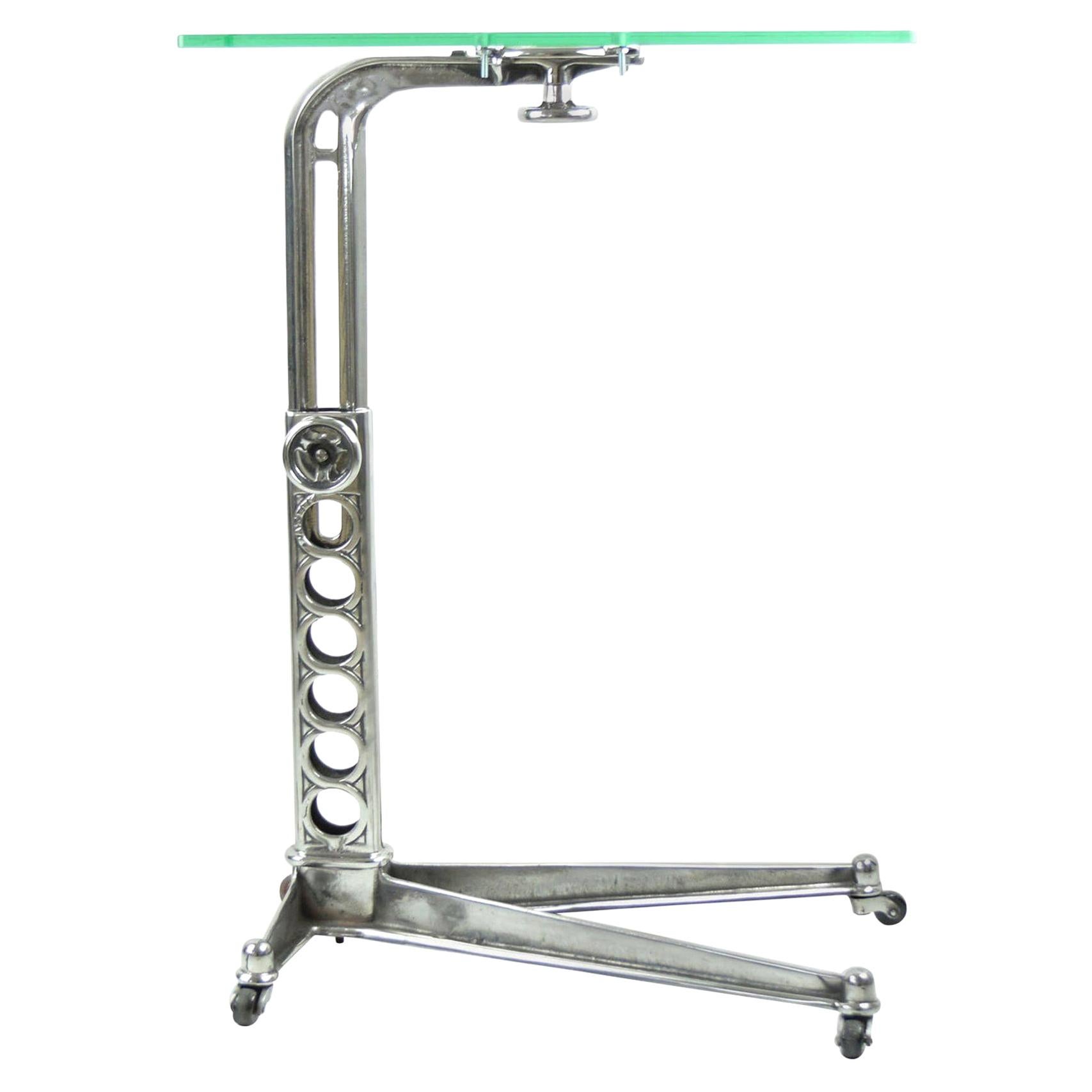 Vintage Industrial Adjustable High to Low Work Table, English, 1920s ...