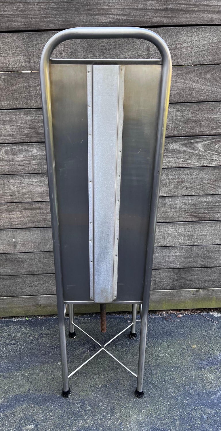 Vintage Industrial Age High Back Swivel Medical Chair For Sale at 1stDibs