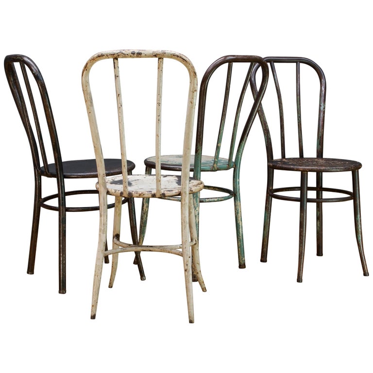 Vintage Industrial American Steel NYC Bar Chairs Bistro Boutique Asylum ...