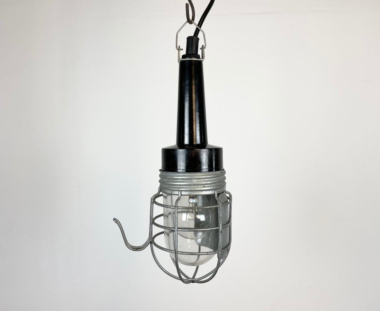 Vintage Industrial Bakelite Hanging Work Light, 1960s For Sale at 1stDibs