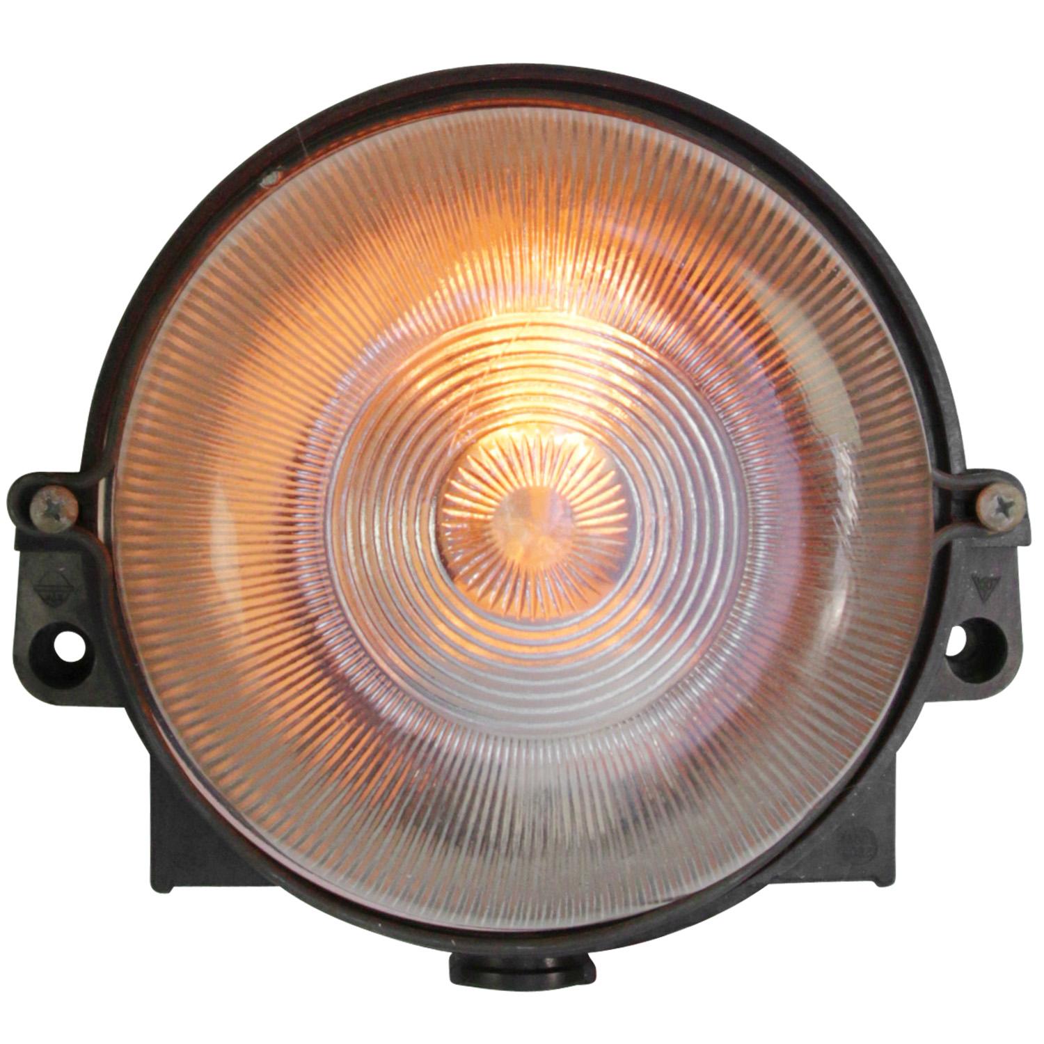 Vintage Industrial Bakelite Holophane Glass Scones Wall Ceiling Lights ...