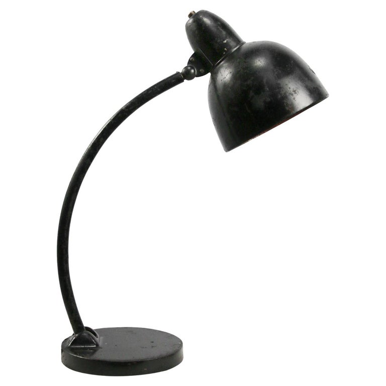 Vintage Industrial Black Metal Table Desk Lights at 1stDibs