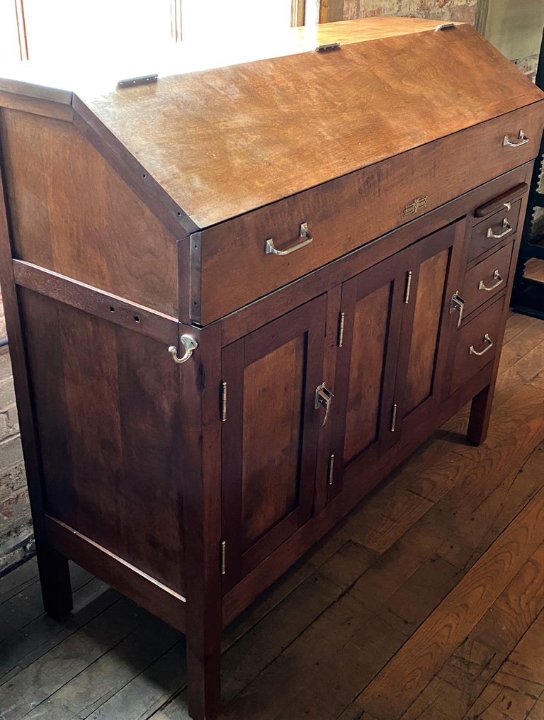 Vintage Industrial Desk / Cabinet For Sale at 1stDibs