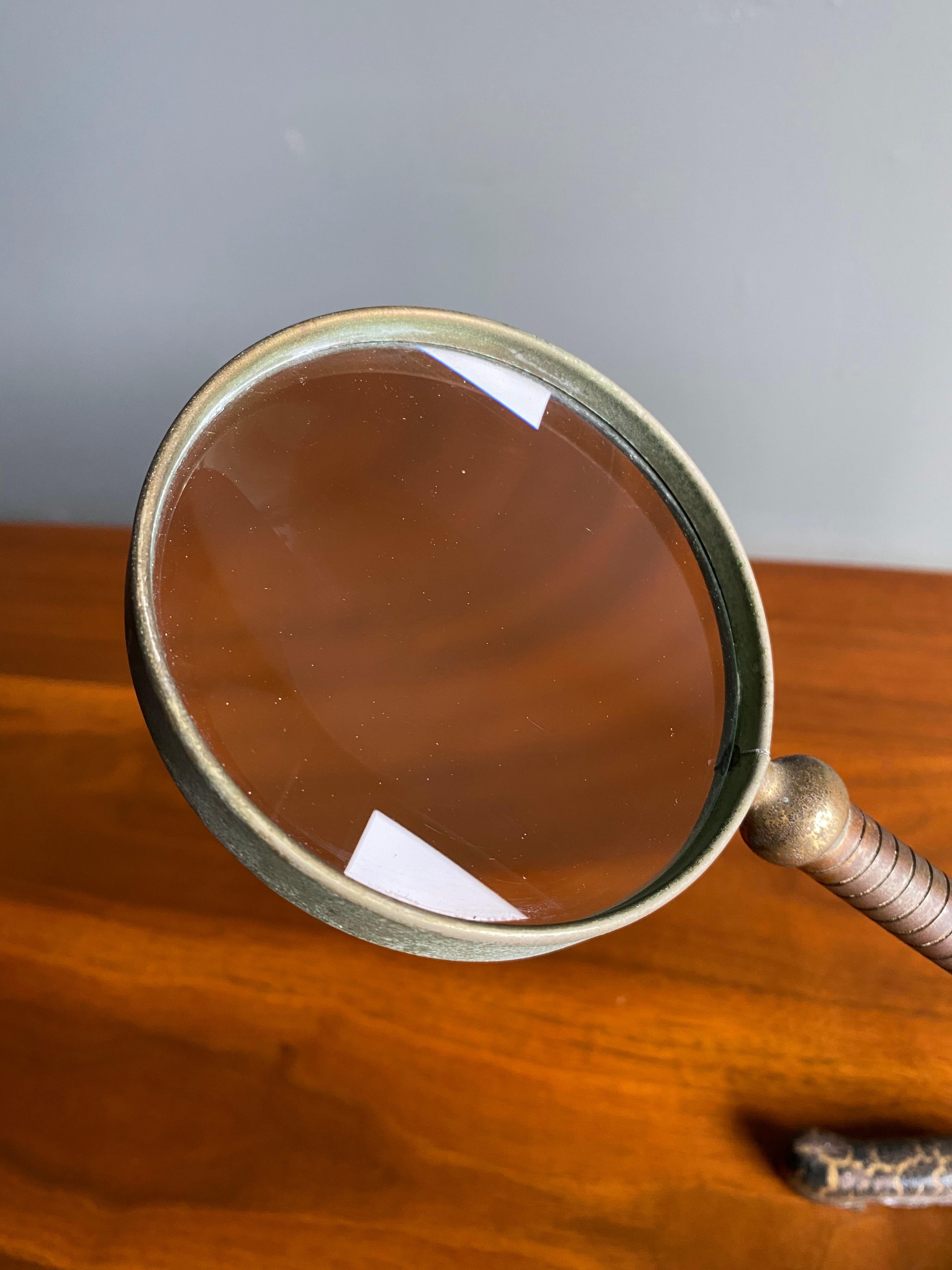 Vintage Industrial Desktop Magnifying Glass, circa 1960 at 1stDibs