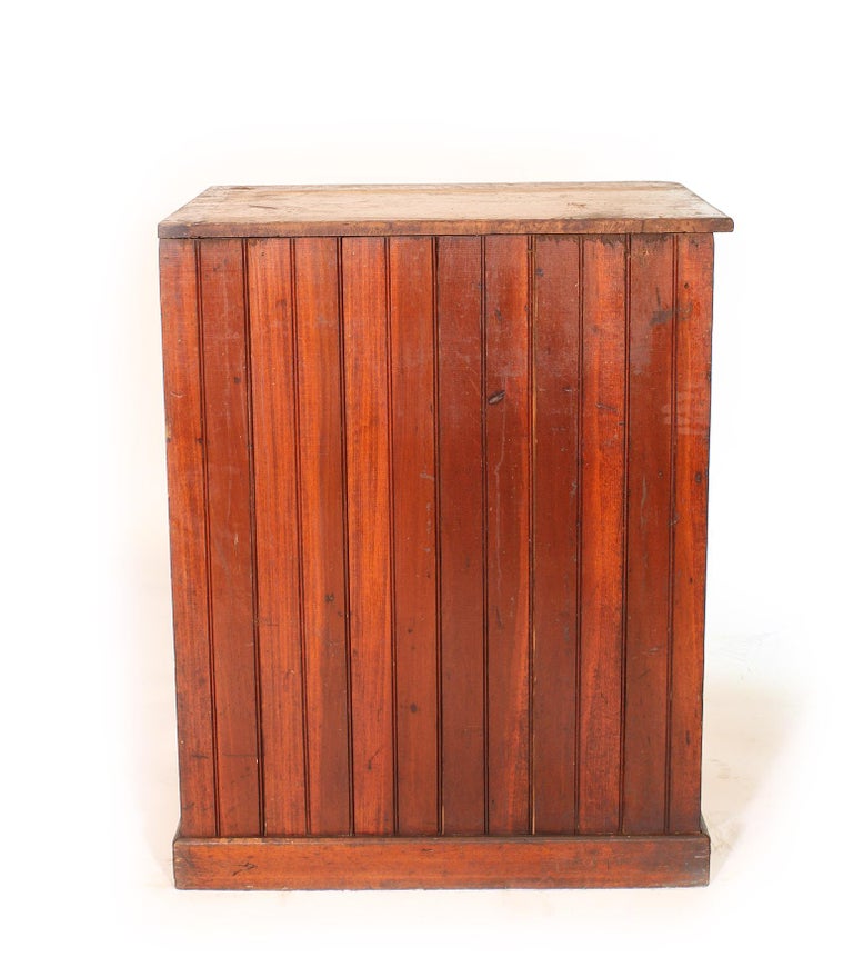 Vintage Industrial Distressed Wooden Flat File Factory Storage Cabinet ...