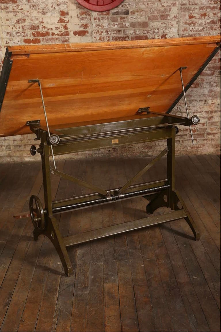 Vintage Industrial Hamilton Drafting Table at 1stDibs | vintage hamilton drafting table ...