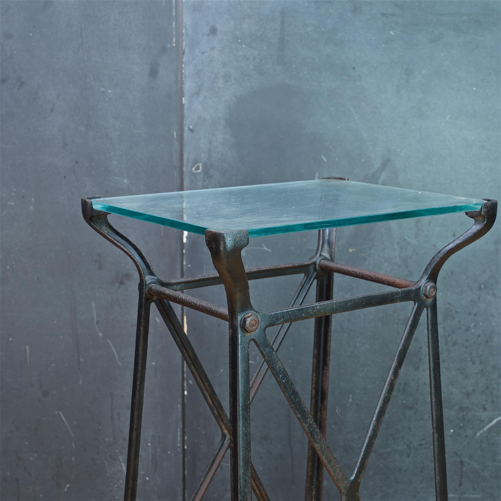 Vintage Industrial Eiffel Era Cast Iron Machine Base as Table with ...