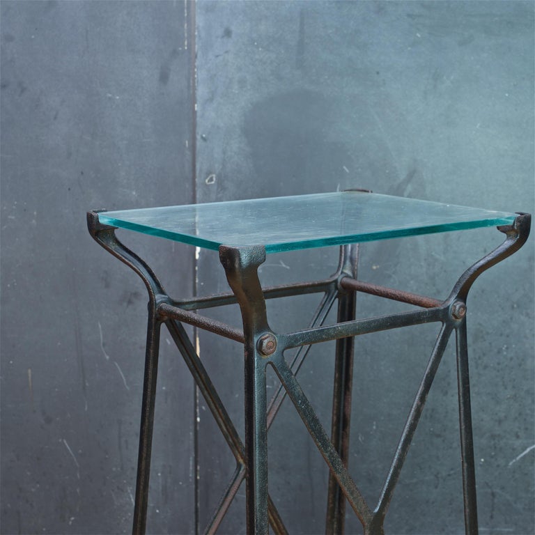 Vintage Industrial Eiffel Era Cast Iron Machine Base as Table with ...