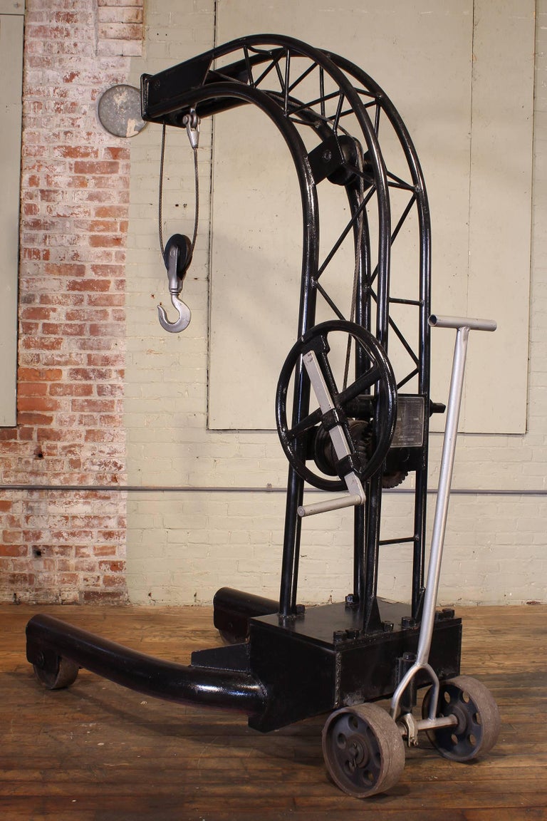Vintage Industrial Engine Hoist Hanging Chair Frame at 1stDibs ...