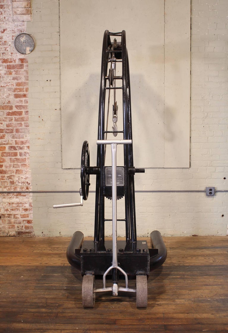 Vintage Industrial Engine Hoist Hanging Chair Frame at 1stDibs ...