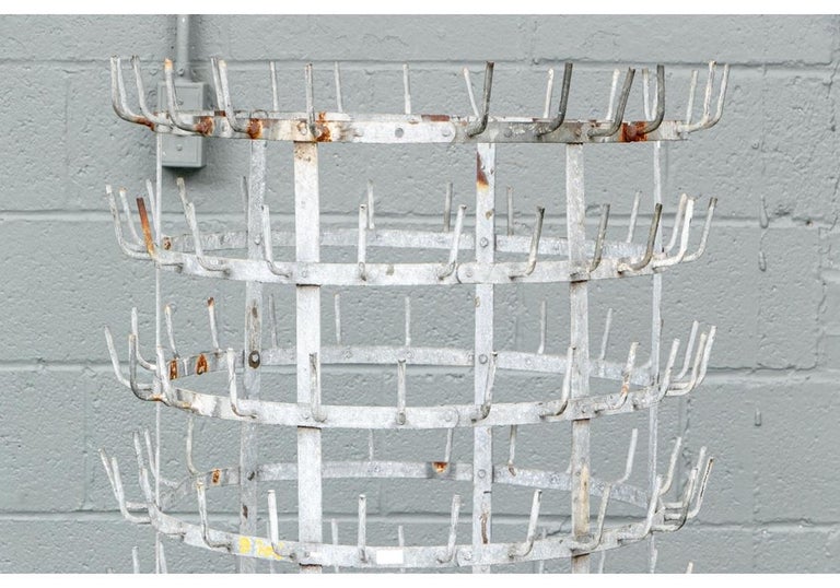 Vintage Industrial Era Bottle Drying Rack For Sale at 1stDibs ...