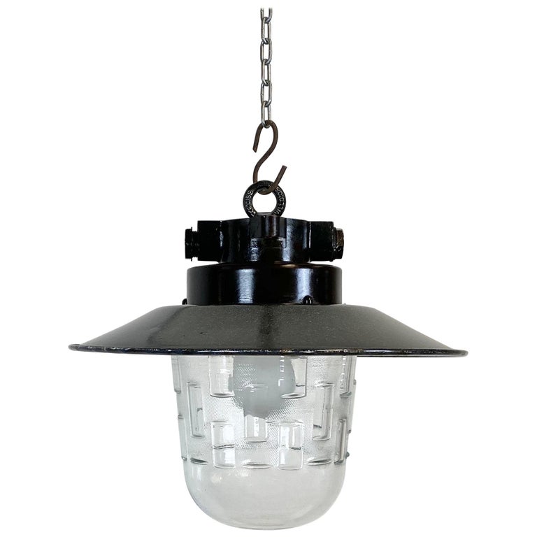 Vintage Industrial Factory Hanging Light, 1970s For Sale at 1stDibs