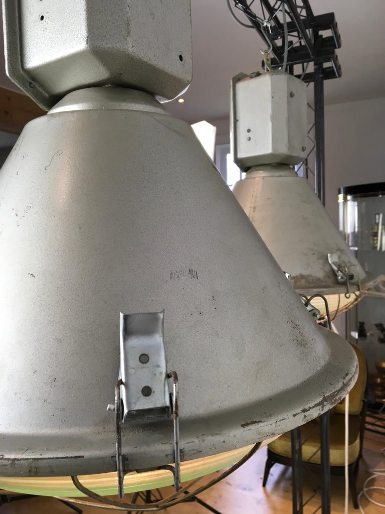 Vintage Industrial Factory Lights, 1990s For Sale at 1stDibs