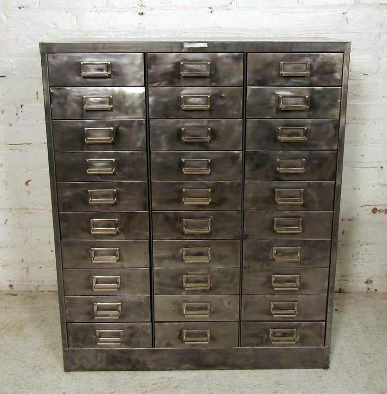 Vintage Industrial File Cabinet at 1stDibs