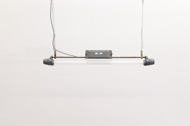 Vintage Industrial Hanging Fluorescent Tube Lights at 1stDibs | hanging ...