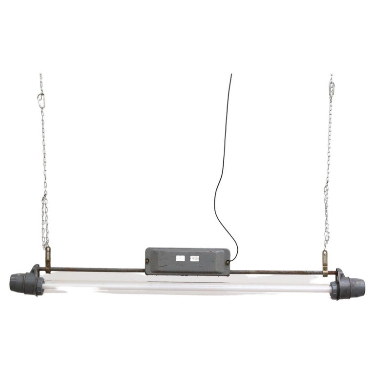 Vintage Industrial Hanging Fluorescent Tube Lights at 1stDibs | hanging ...