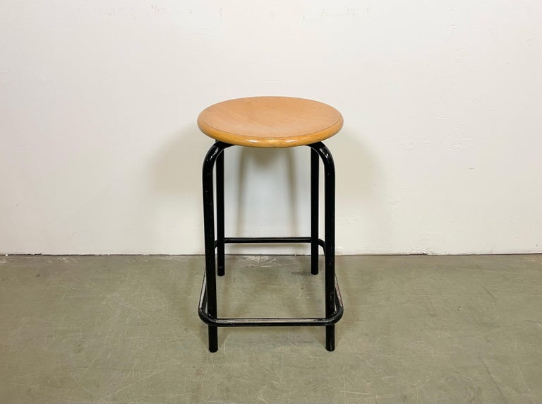 Vintage Industrial Italian Stool, 1970s For Sale at 1stDibs