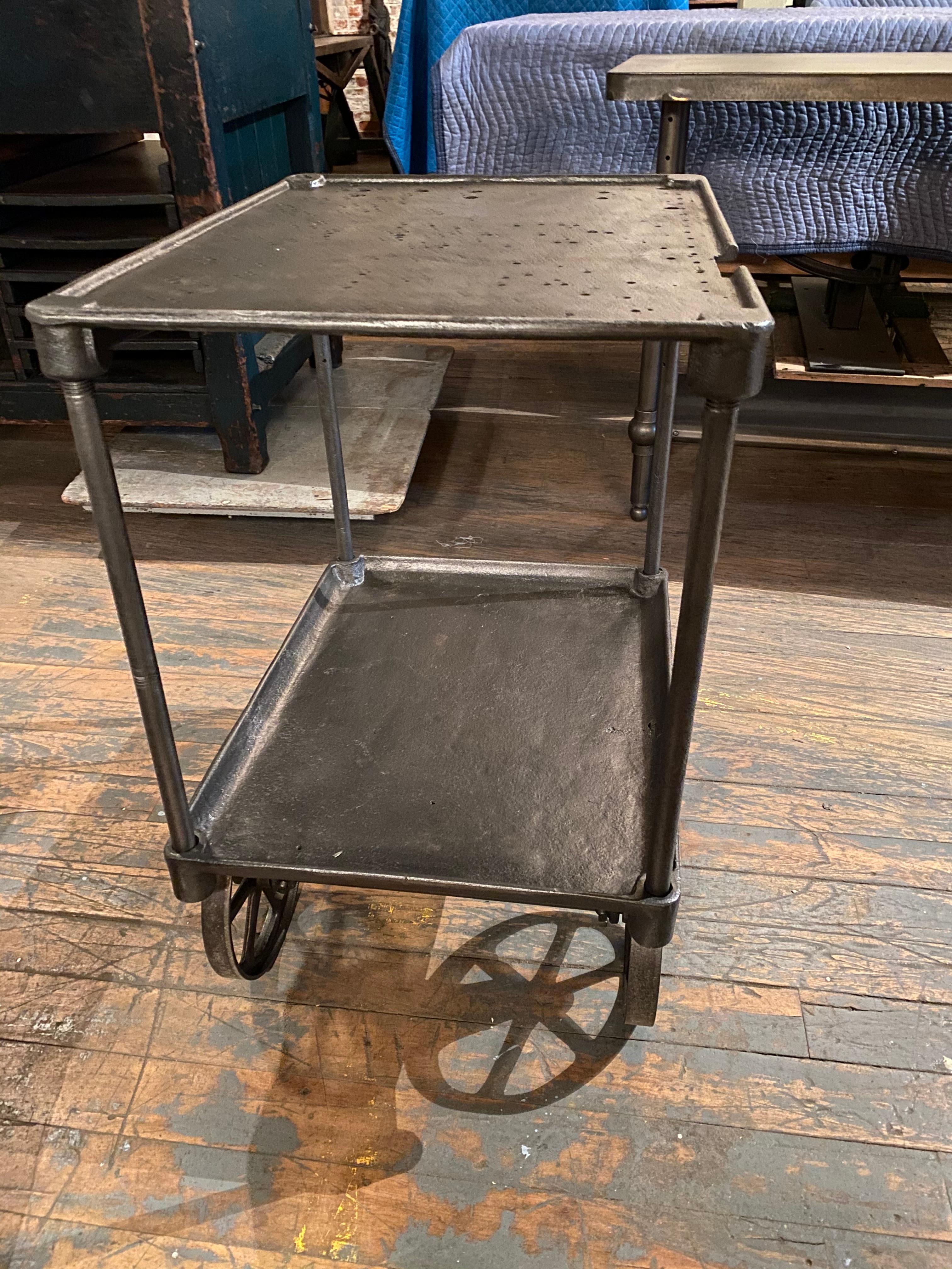 Vintage Industrial Machinist's Cart / Bar Cart For Sale at 1stDibs ...