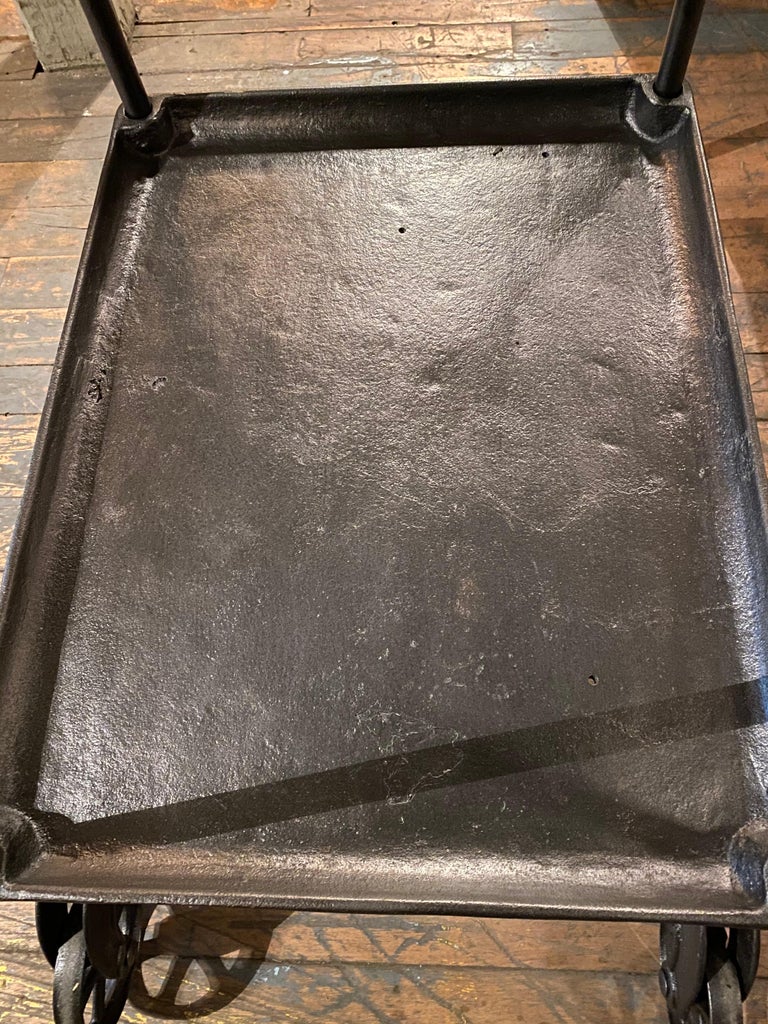 Vintage Industrial Machinist's Cart / Bar Cart For Sale at 1stDibs