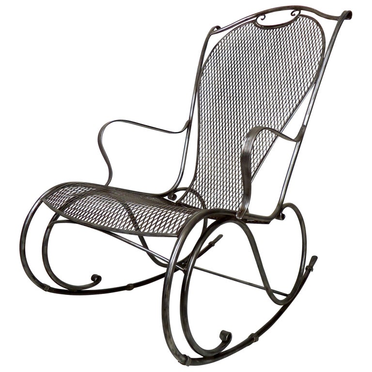 Vintage Industrial Metal Rocker For Sale at 1stDibs | industrial ...