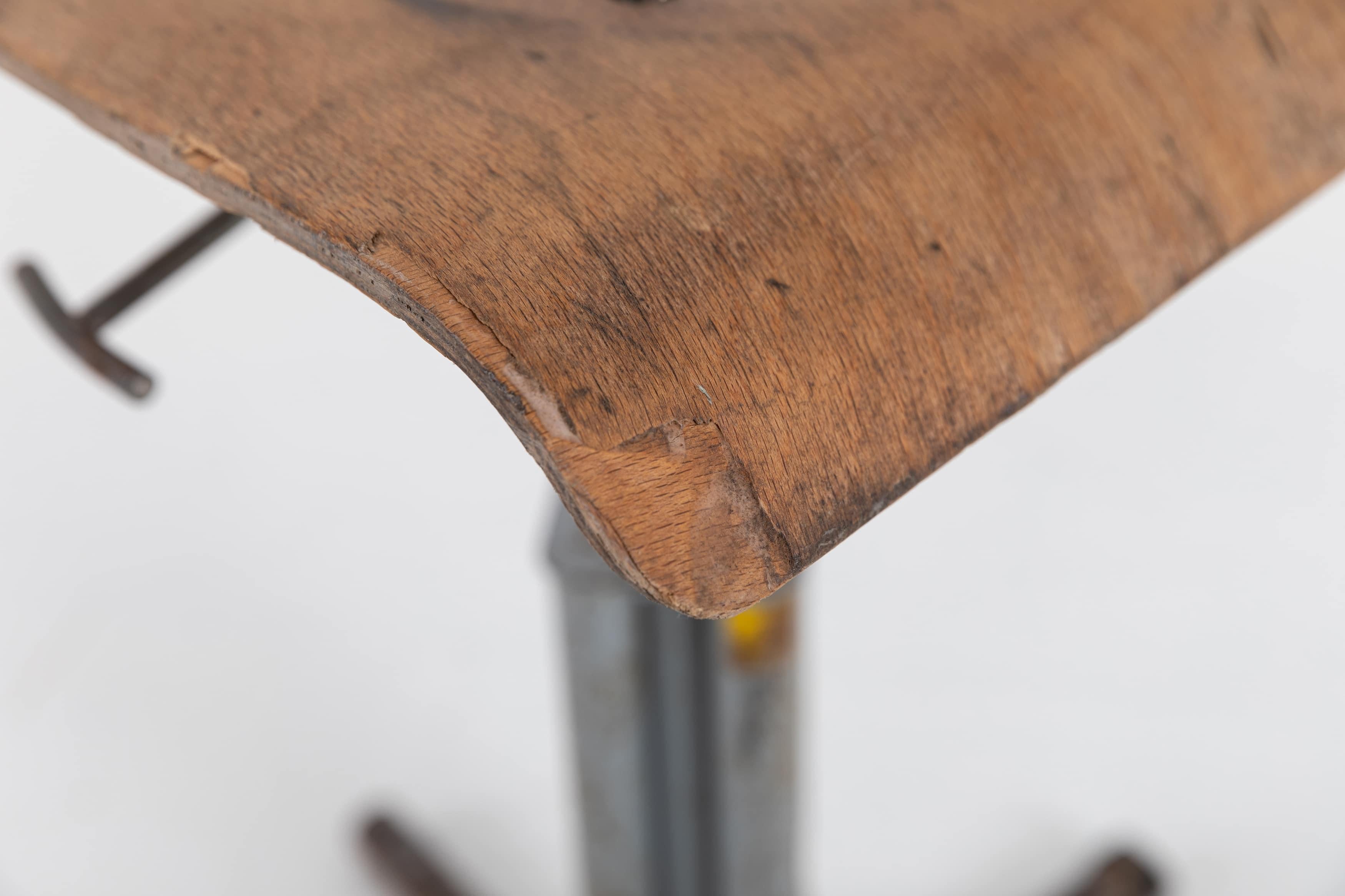 Vintage Industrial Midcentury French Bao Factory Desk Chair, circa 1960 ...