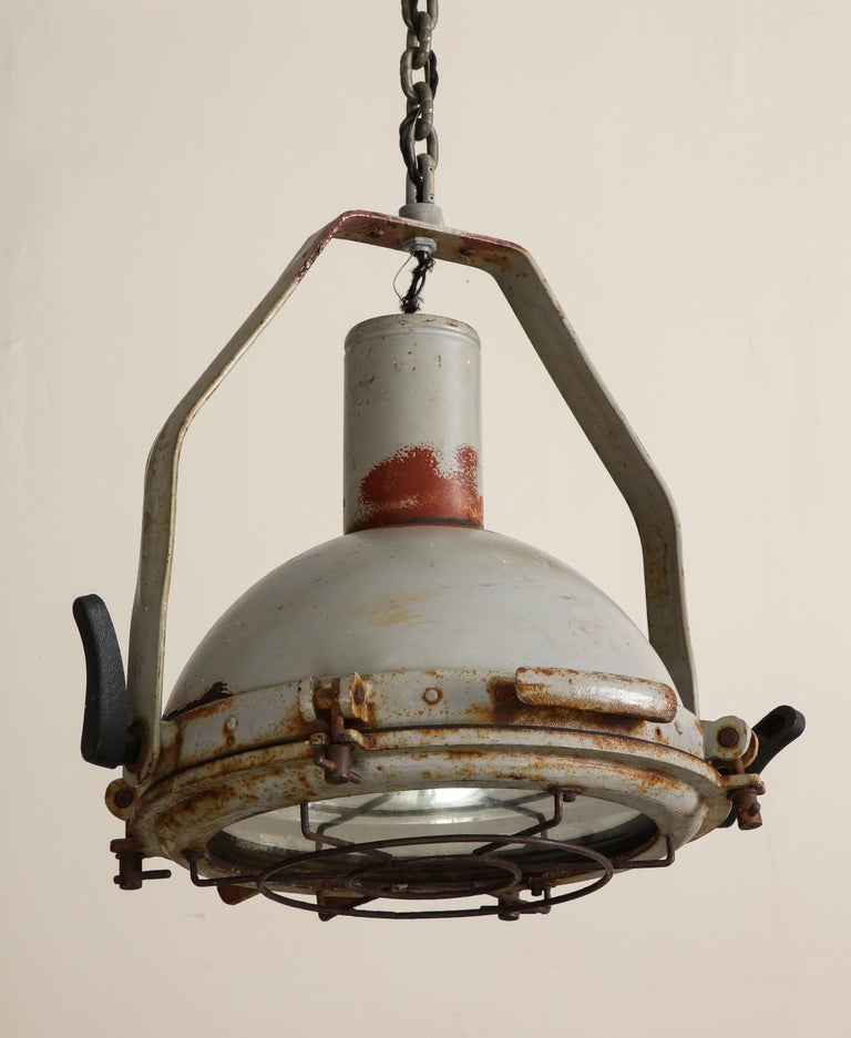 Vintage Industrial Pendant Light, c. 1950 For Sale at 1stDibs