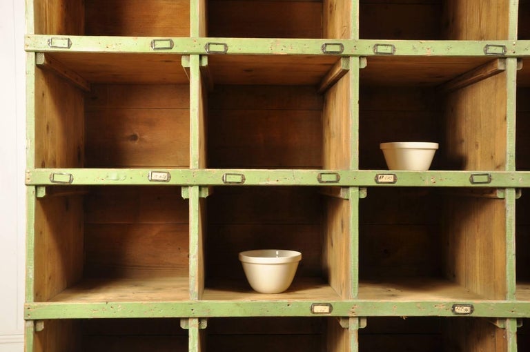 Vintage Industrial Pigeon Hole Storage at 1stDibs