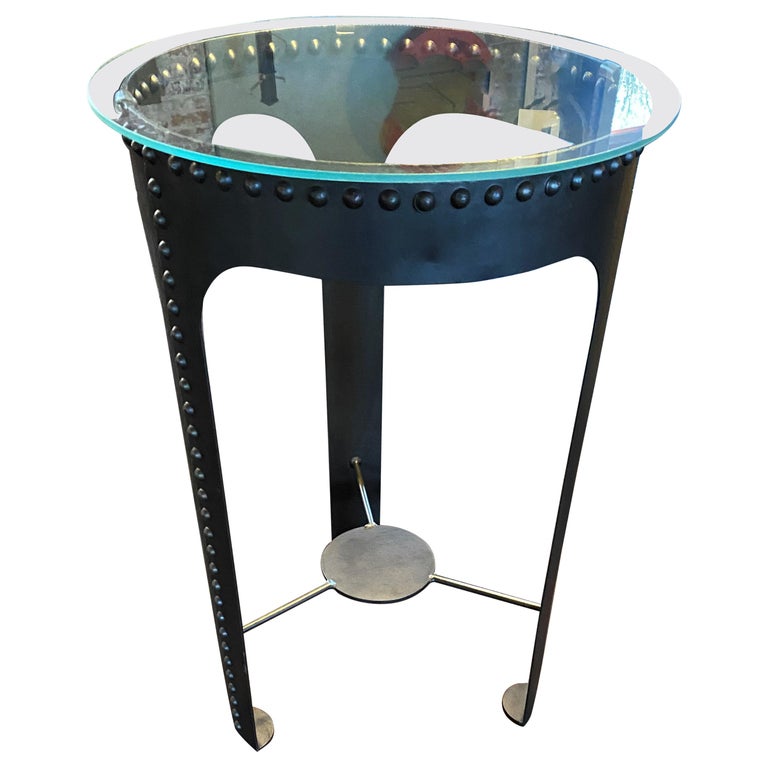 Vintage Industrial Riveted Tank Table #2 at 1stDibs