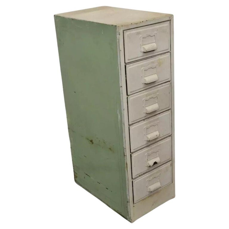 Vintage Metal File Cabinet Vintage Mid Century 4 Drawer Steel Index