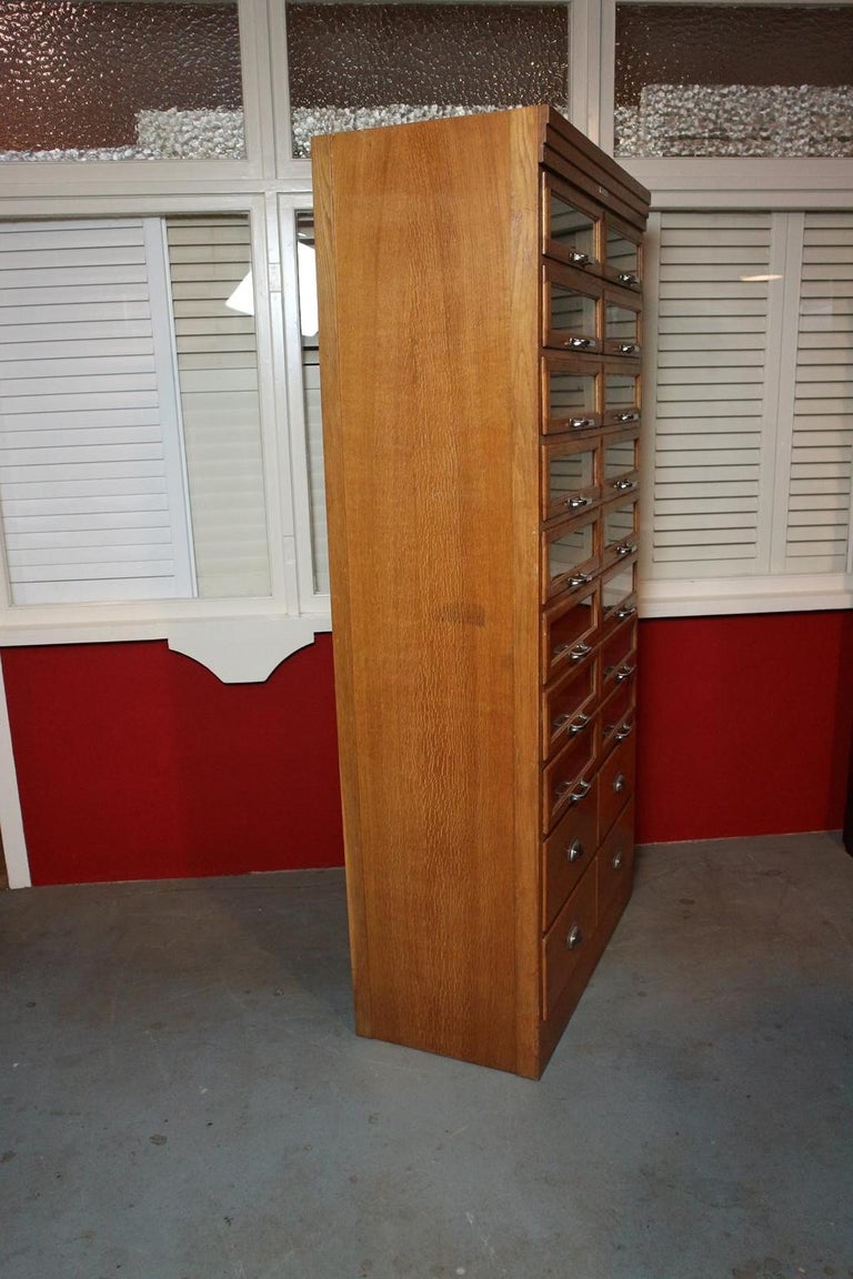 Vintage Industrial Shop Display Cabinet at 1stDibs