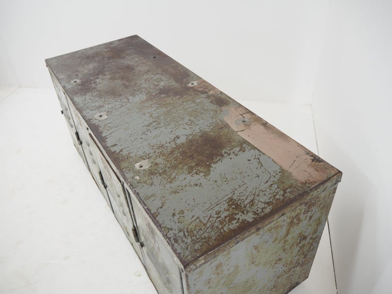 Vintage Industrial Steel Commode, Cabinet, Czechoslovakia, 1960s For ...