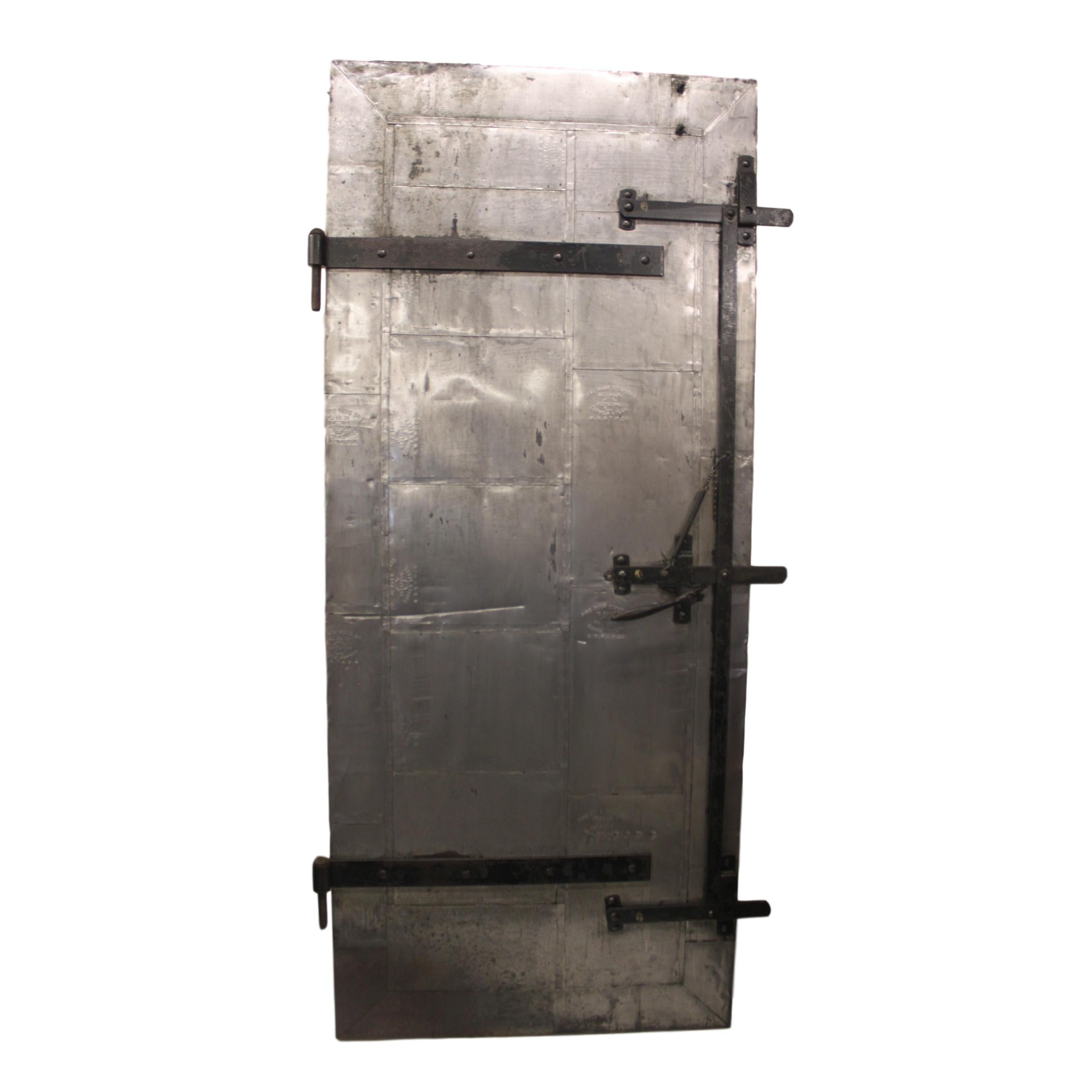 Vintage Industrial Steel Plate Fire Door from 1915 Print Factory at ...