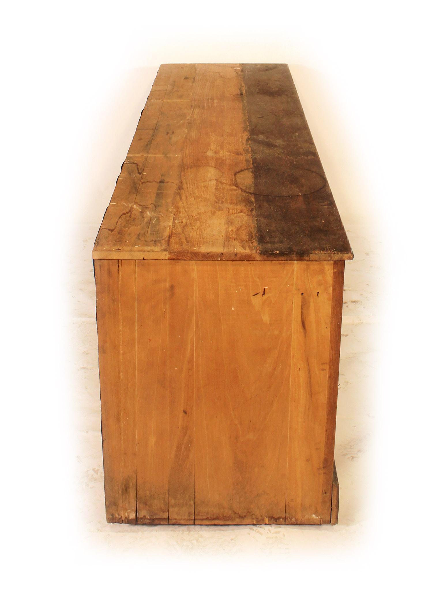 Vintage Industrial Wood and Metal Hardware Store Counter Apothecary ...