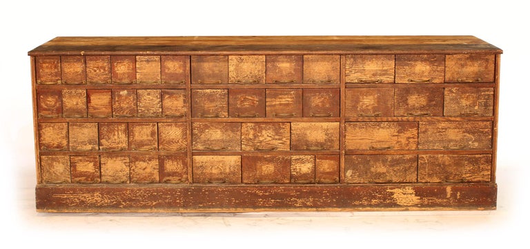 Vintage Industrial Wood and Metal Hardware Store Counter Apothecary ...