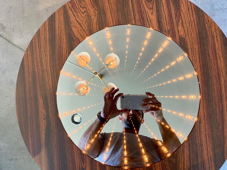 Vintage Infinity Mirror Side Table For Sale at 1stDibs | infinity ...