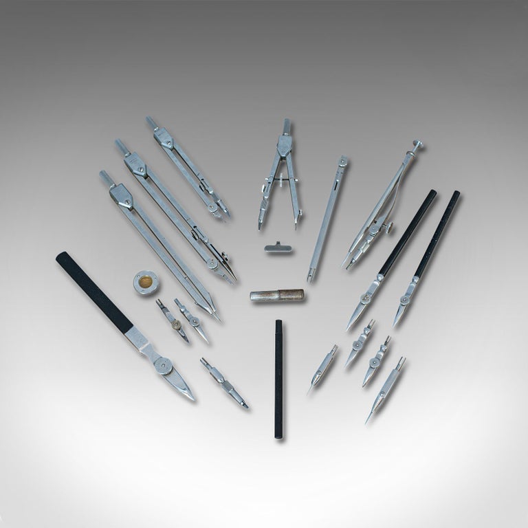 Vintage Instrument Set, Swiss, Precision, Technical Drawing, Wild ...