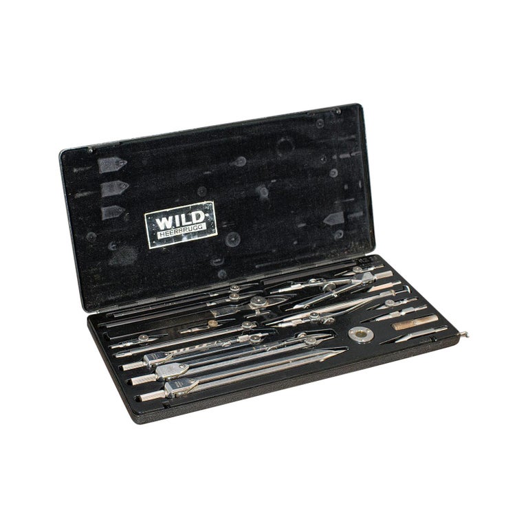 Vintage Instrument Set, Swiss, Precision, Technical Drawing, Wild ...