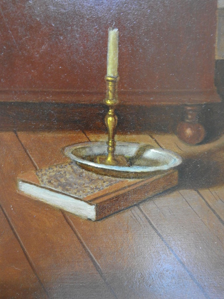 Vintage Interior Still Life Painting For Sale at 1stDibs
