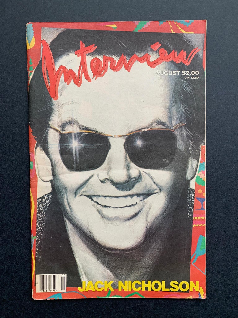 Vintage Interview Magazine, August 1984 Edition For Sale at 1stDibs