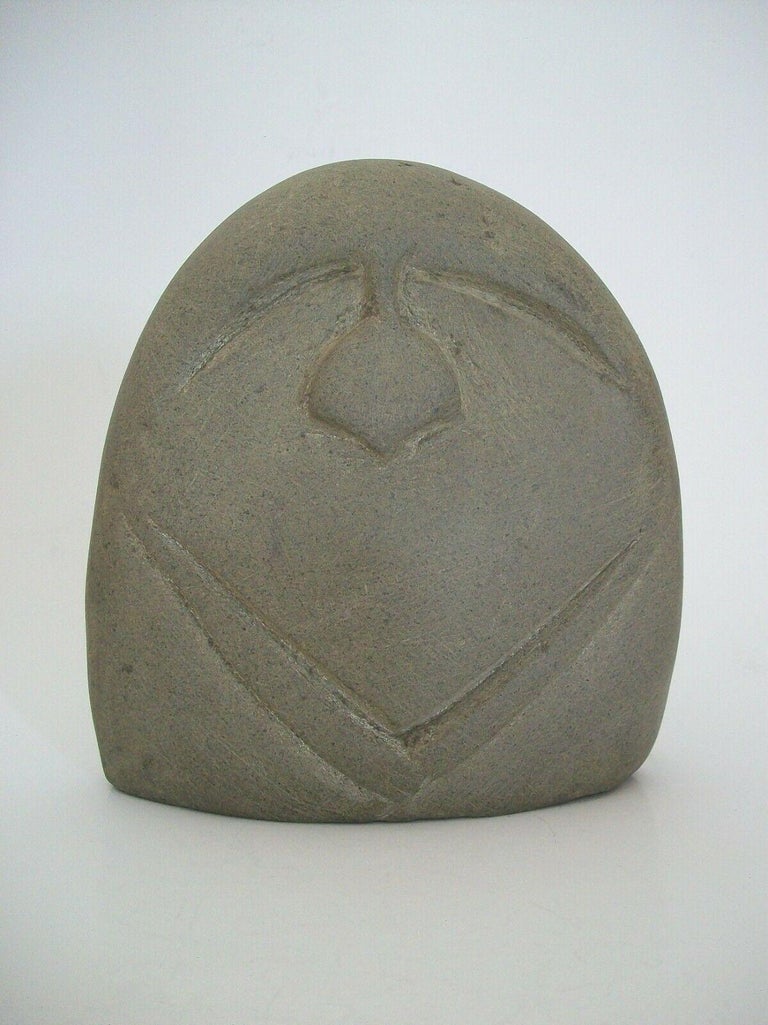 Vintage Inuit 'Two Faced' Stone Carving, Signed, Canada, Mid-20th ...