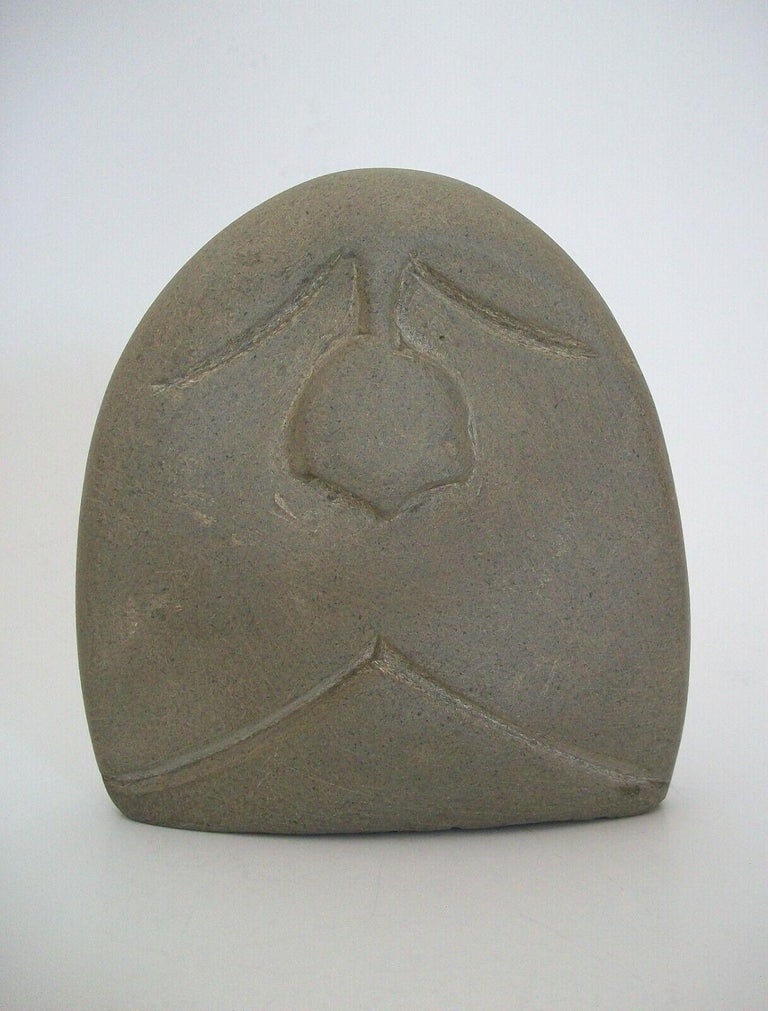 Vintage Inuit 'Two Faced' Stone Carving, Signed, Canada, Mid-20th ...
