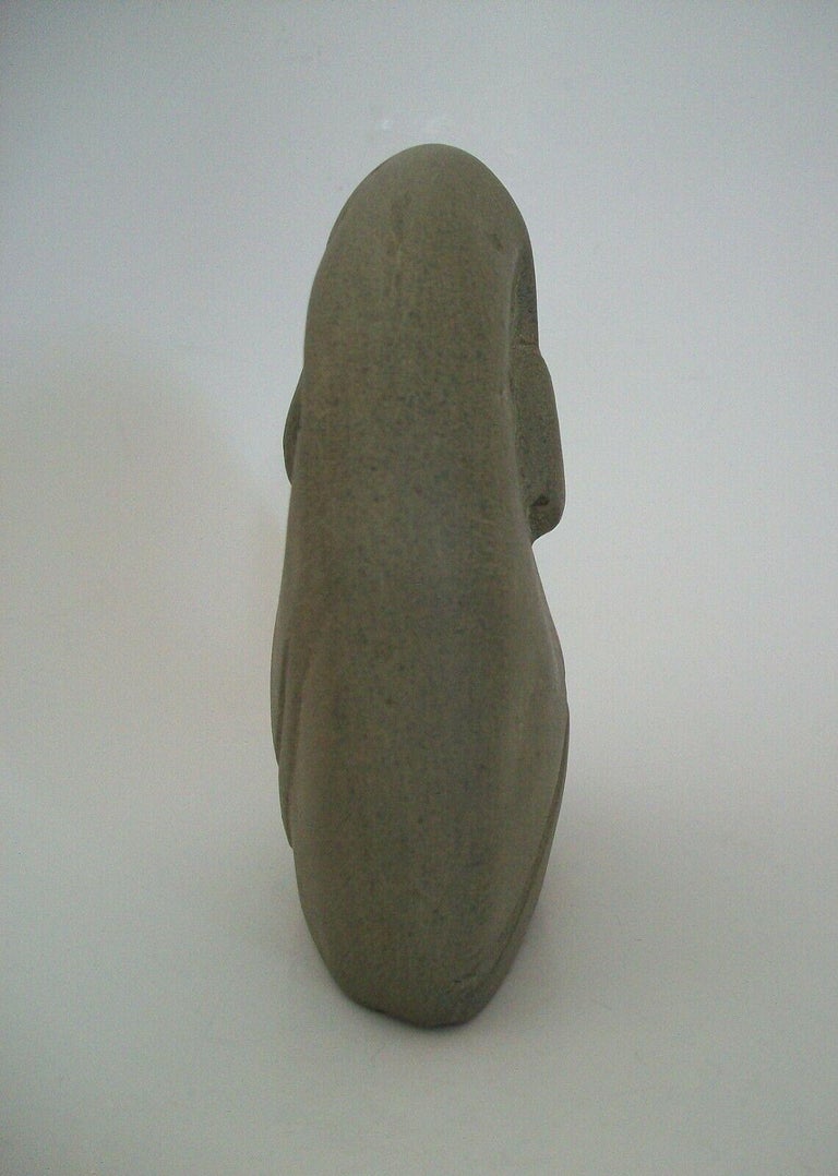 Vintage Inuit 'Two Faced' Stone Carving, Signed, Canada, Mid-20th ...