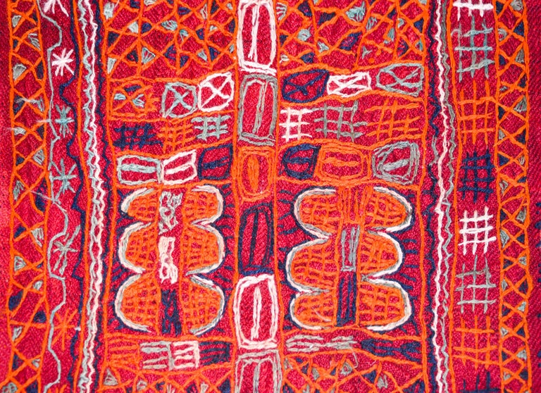 Vintage Iragi Embroidered Panel For Sale at 1stDibs