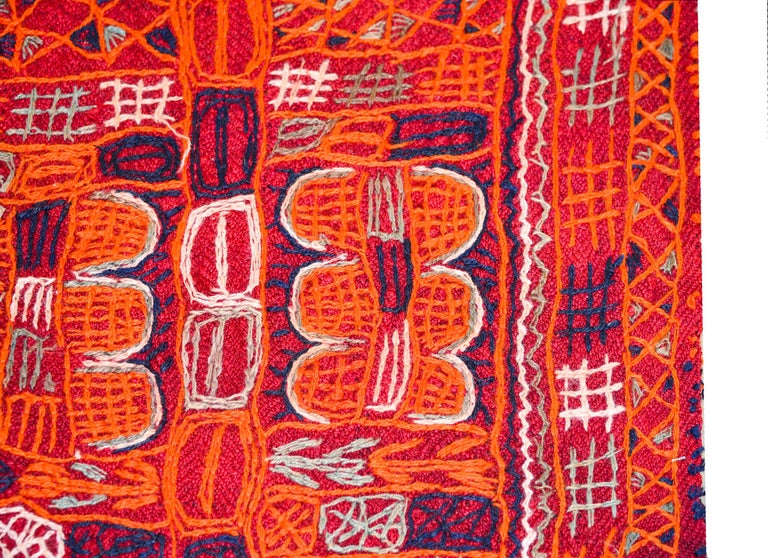 Vintage Iragi Embroidered Panel For Sale at 1stDibs