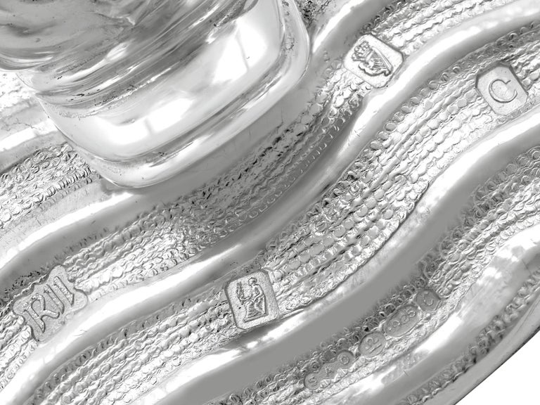 Vintage Irish Sterling Silver Fish Candlesticks For Sale at 1stDibs