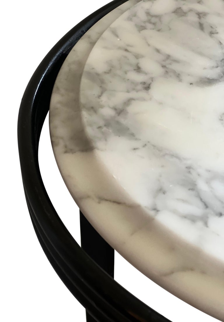 Vintage Iron and Marble Display Stand For Sale at 1stDibs