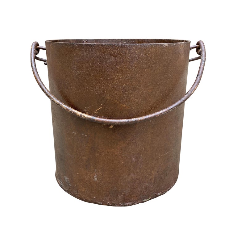 Vintage Iron Bucket at 1stDibs